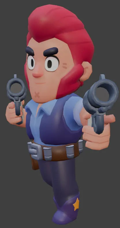 Colt - Brawl Stars by GoatGamez | Download free STL model | Printables.com