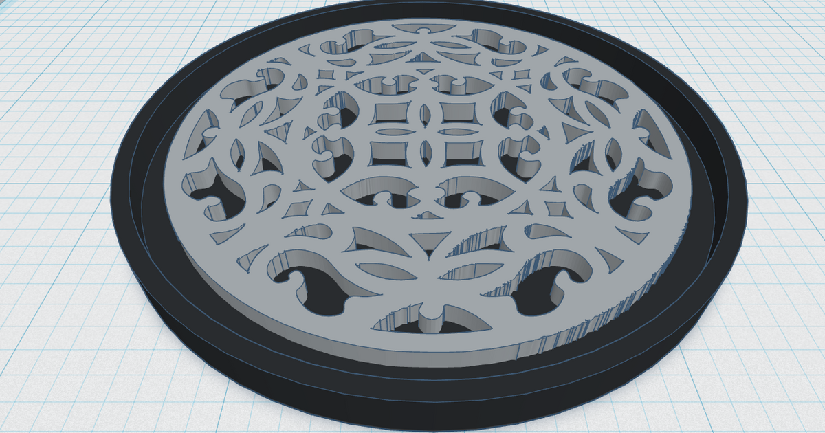 Gothic Rose Window Coaster 20 by Peter Ennist | Download free STL model ...