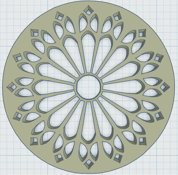 Gothic Rose Window Coaster 22 by Peter Ennist | Download free STL model ...