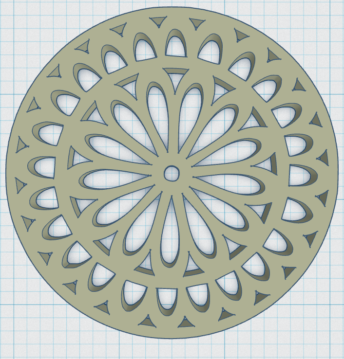 Gothic Rose Window Coaster 24 by Peter Ennist | Download free STL model ...