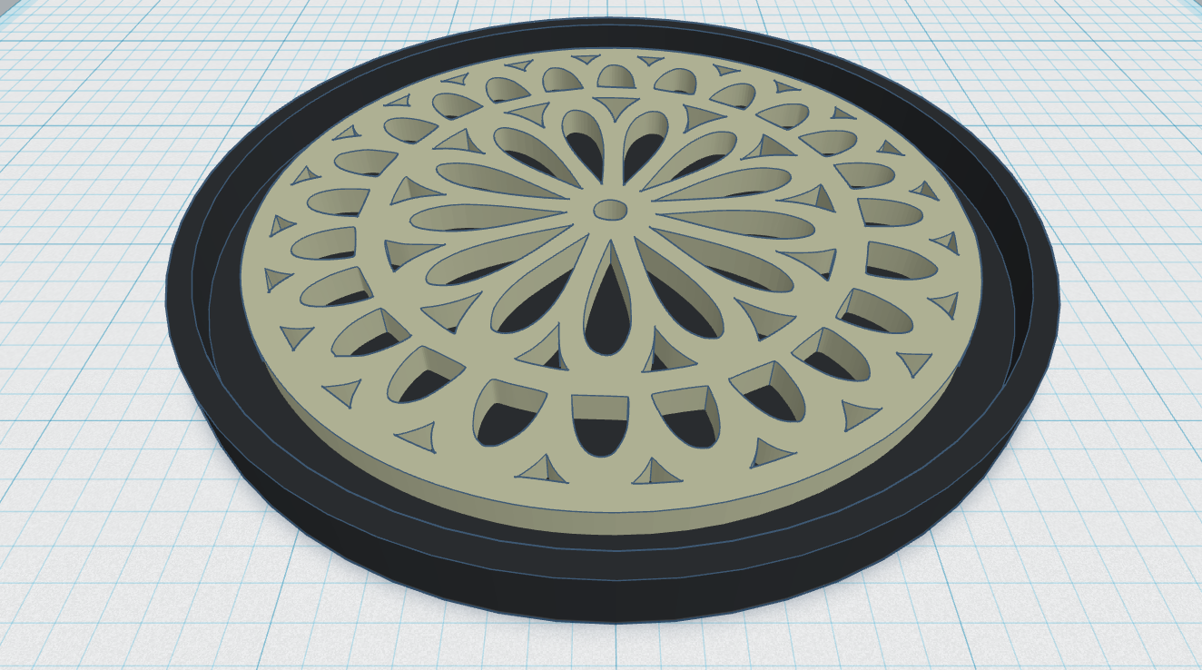 Gothic Rose Window Coaster 24 by Peter Ennist | Download free STL model ...