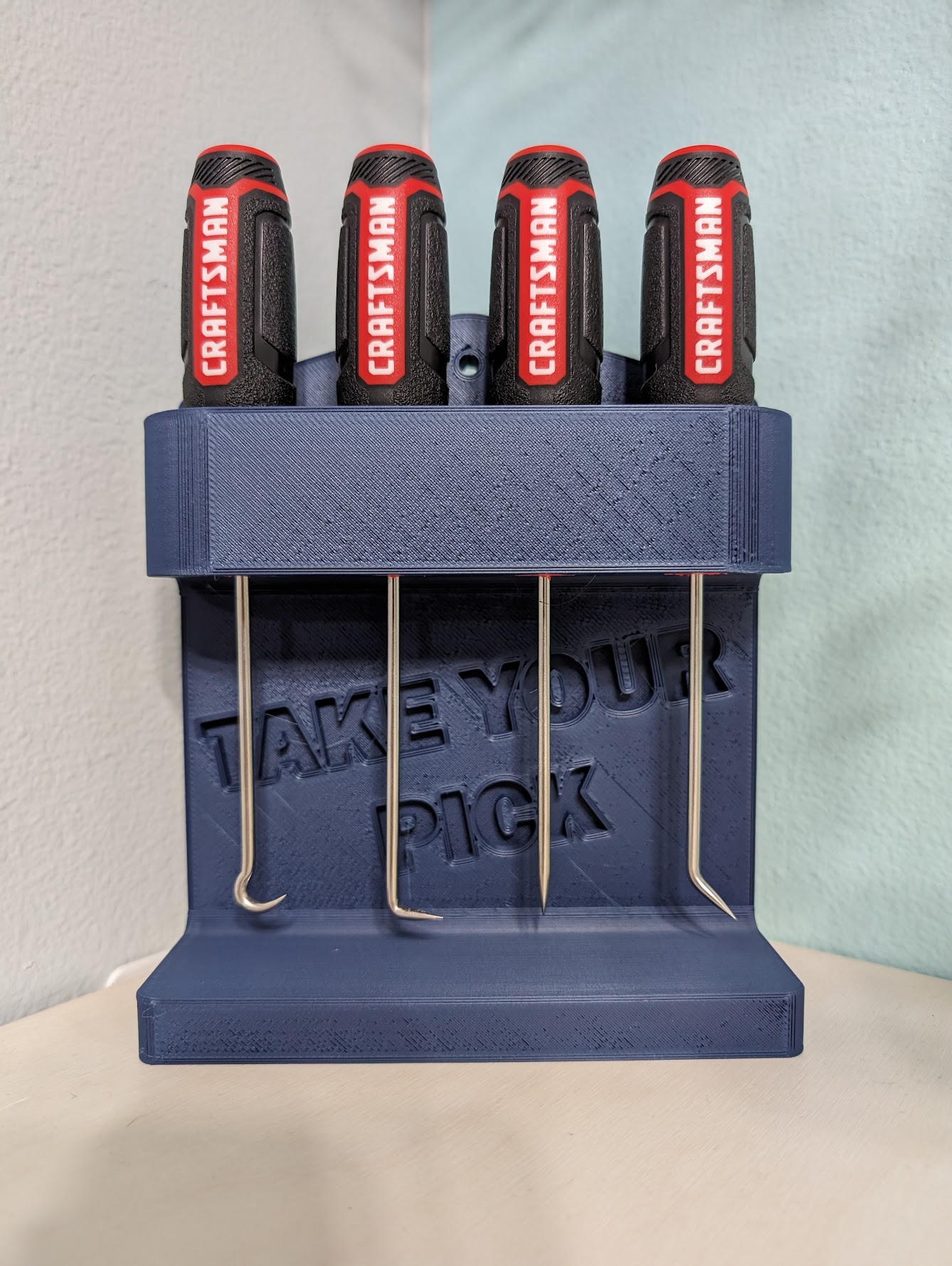 Pick Tool Set Holder/Stand/Mount by cdalheim | Download free STL model ...