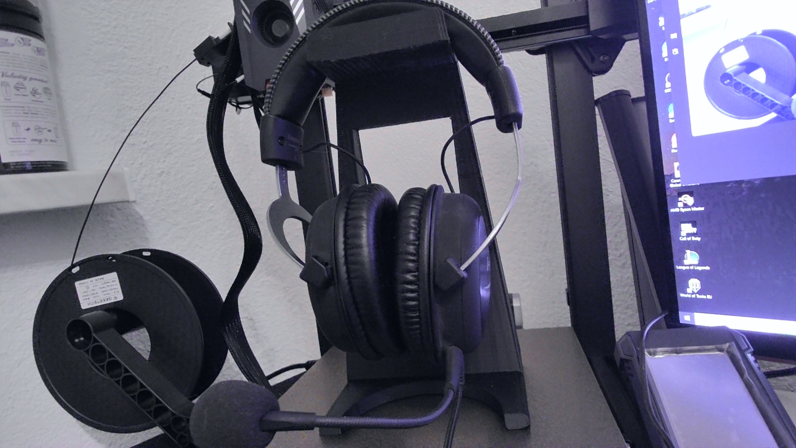 Headset holder Kopfhörer halter by djincola64 | Download free STL model ...