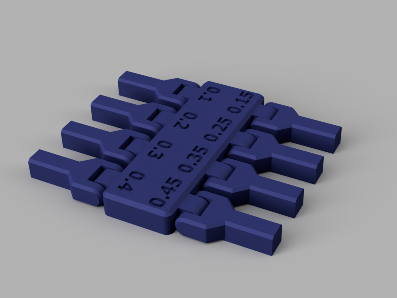 Print in Place Tolerance Test by Windrose | Download free STL model ...