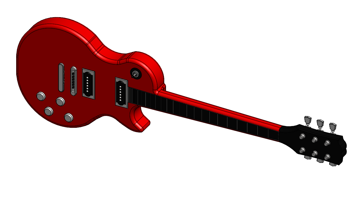 Les Paul Guitar by WBDaly98 | Download free STL model | Printables.com