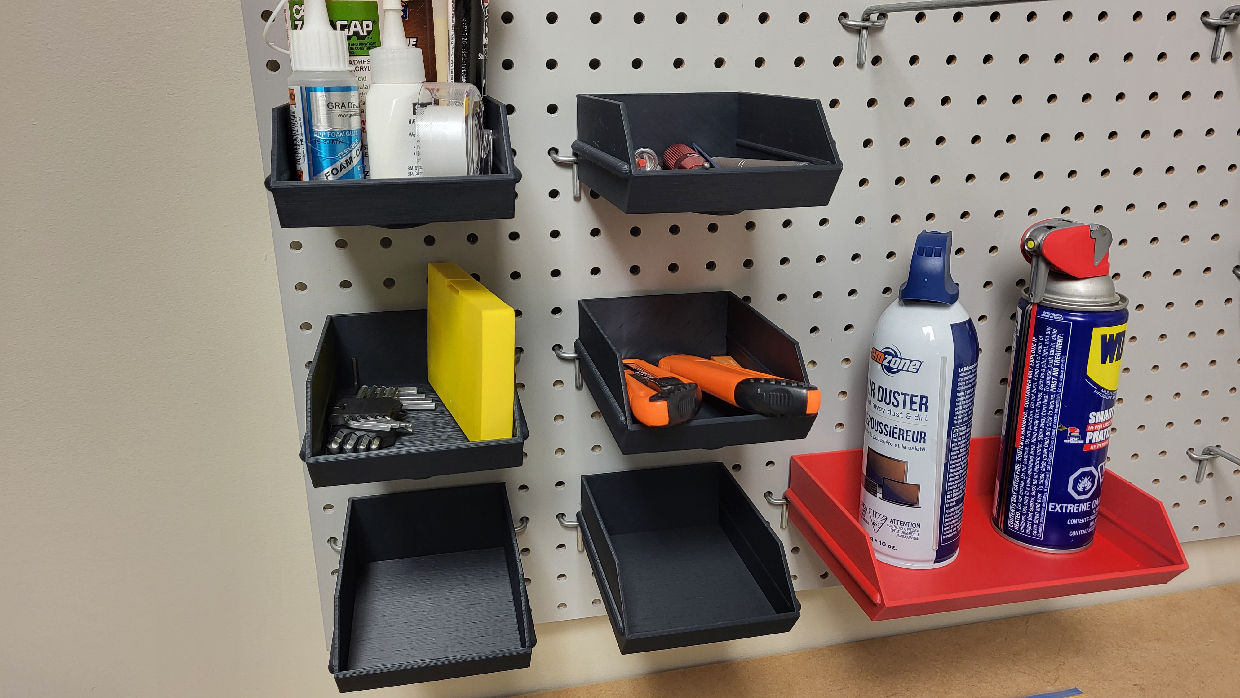 Pegboard Storage Shelf (Very Strong) by James Fehr | Download free STL ...