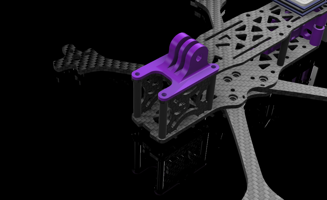 Gopro mount - TBS Source One frame by Albi27 | Download free STL model ...