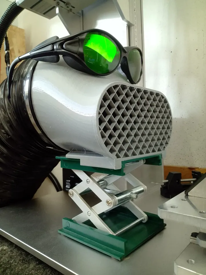 Intake ducting for fiber laser lable by DeeDee | Download free STL ...