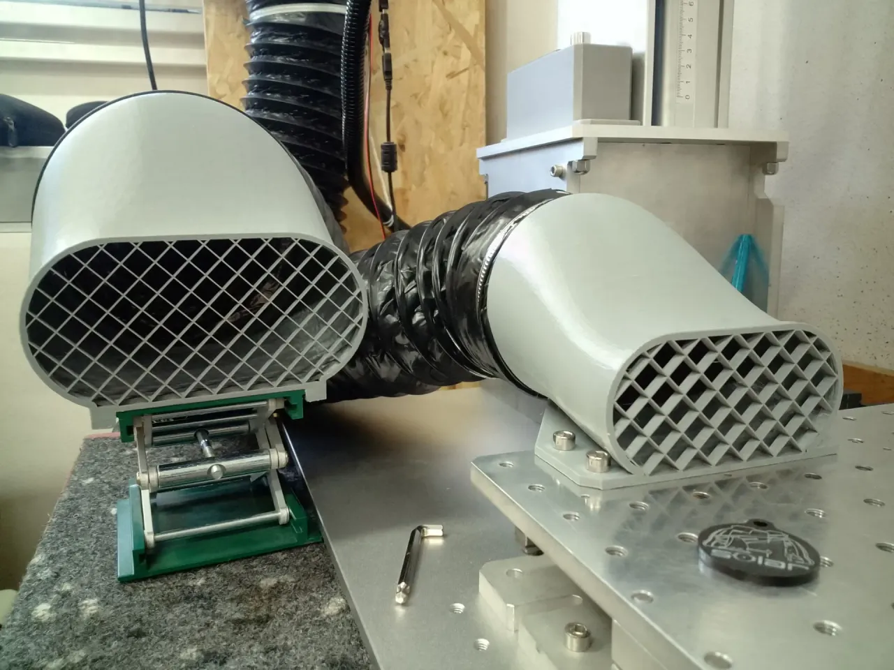 Intake ducting for fiber laser lable by DeeDee | Download free STL ...