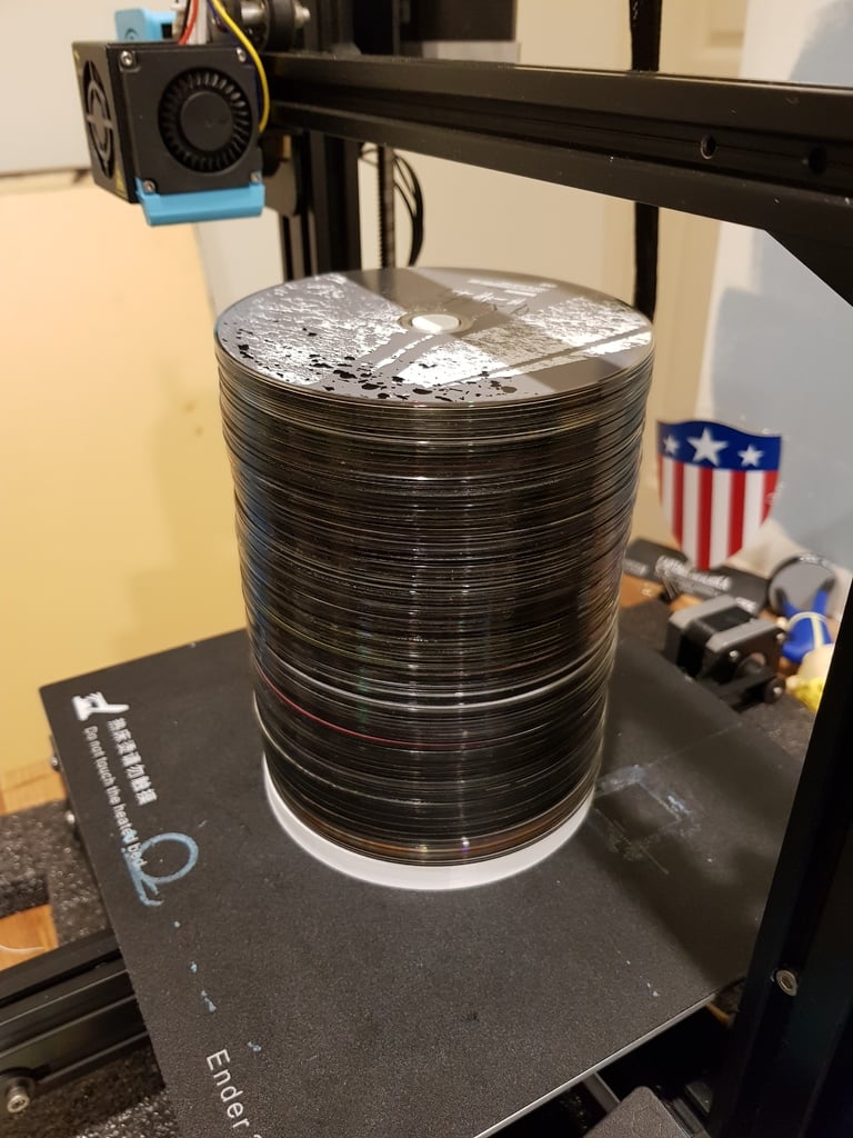 CD / DVD Spool 150mm by deathproof001 | Download free STL model ...