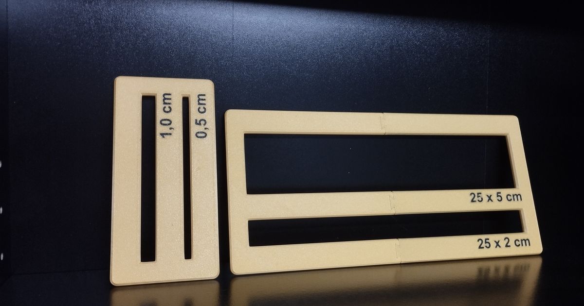 Formatschablone Briefe deutsche Post by Narrenkönig | Download free STL ...