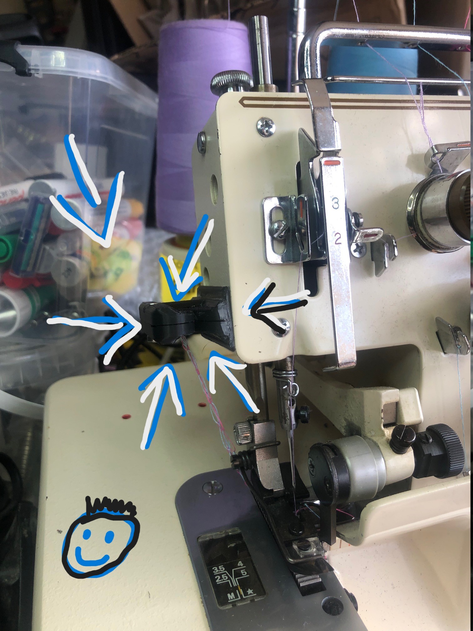 Thread cutter for Sewing Machines by Lammesky | Download free STL model ...