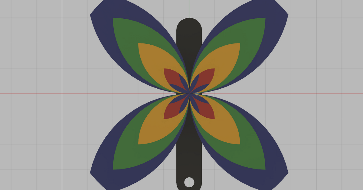 Butterfly Keychain by BesaType | Download free STL model | Printables.com