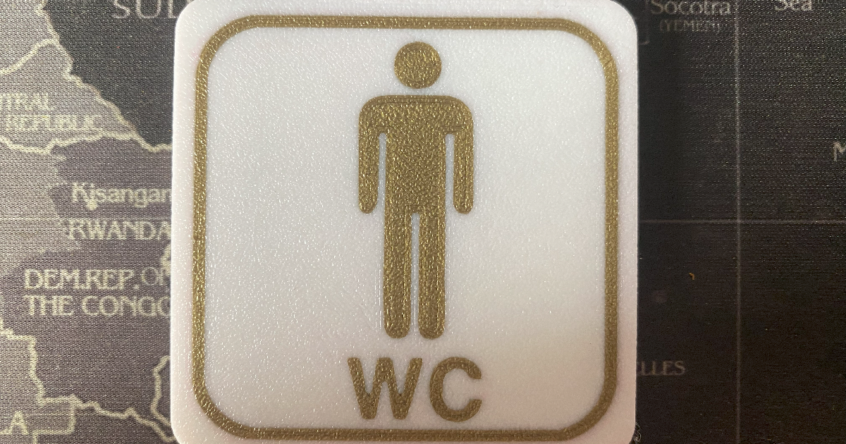 Toilet Sign Men by Chris König | Download free STL model | Printables.com
