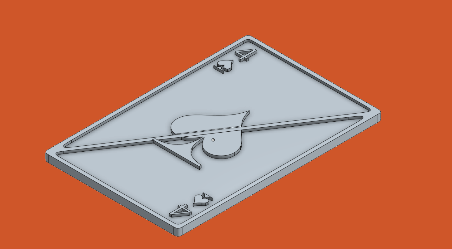 ownMade - PlayCards Spades by Rieva | Download free STL model ...