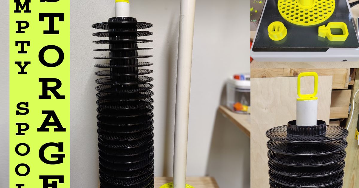 Vertical Empty Spool Storage by alobal | Download free STL model ...