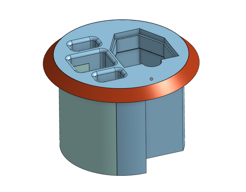 Utility Grommet for 60mm hole by boermac | Download free STL model ...