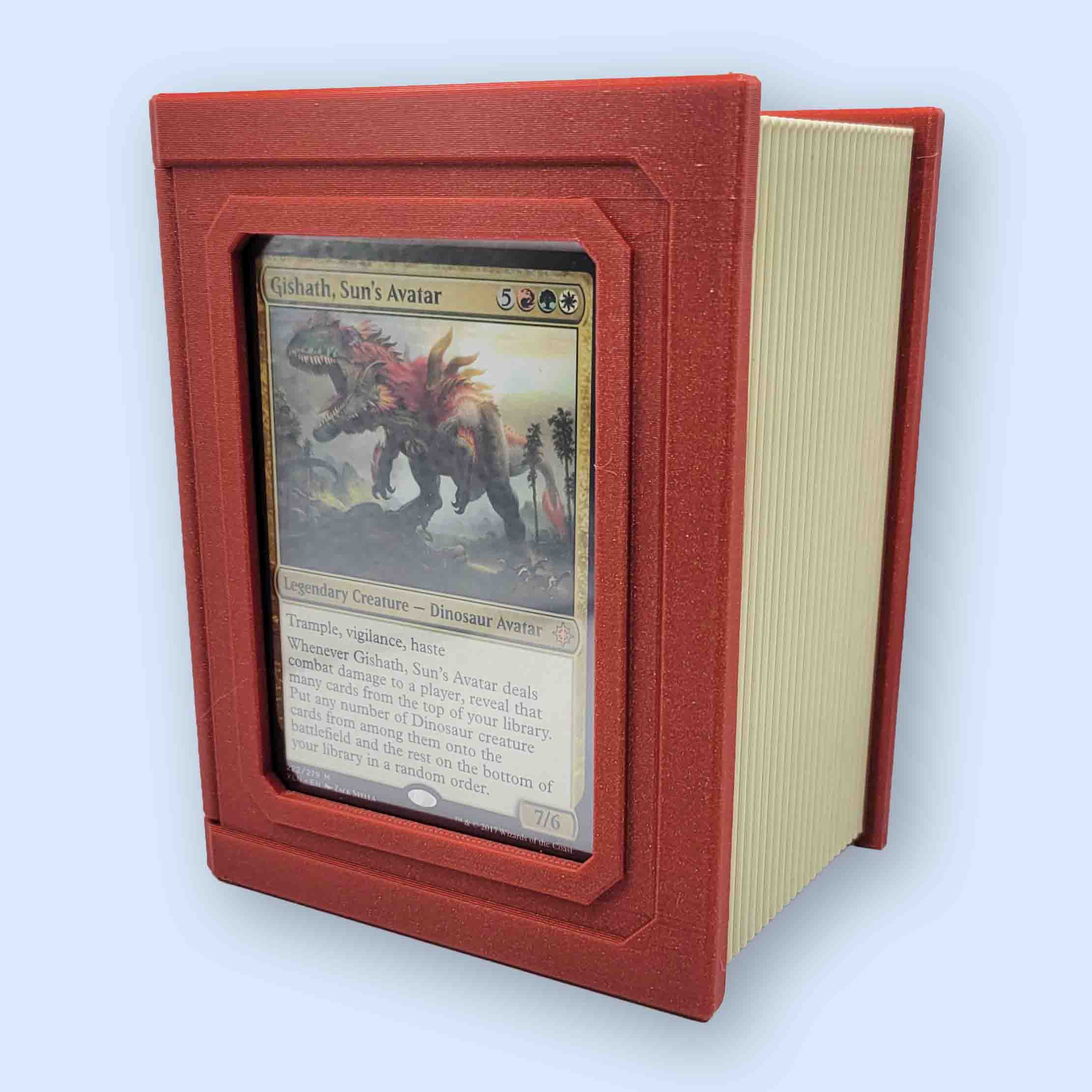 Bookshelf Deck Box - Showcase Commander/EDH - Customizeable Title and ...