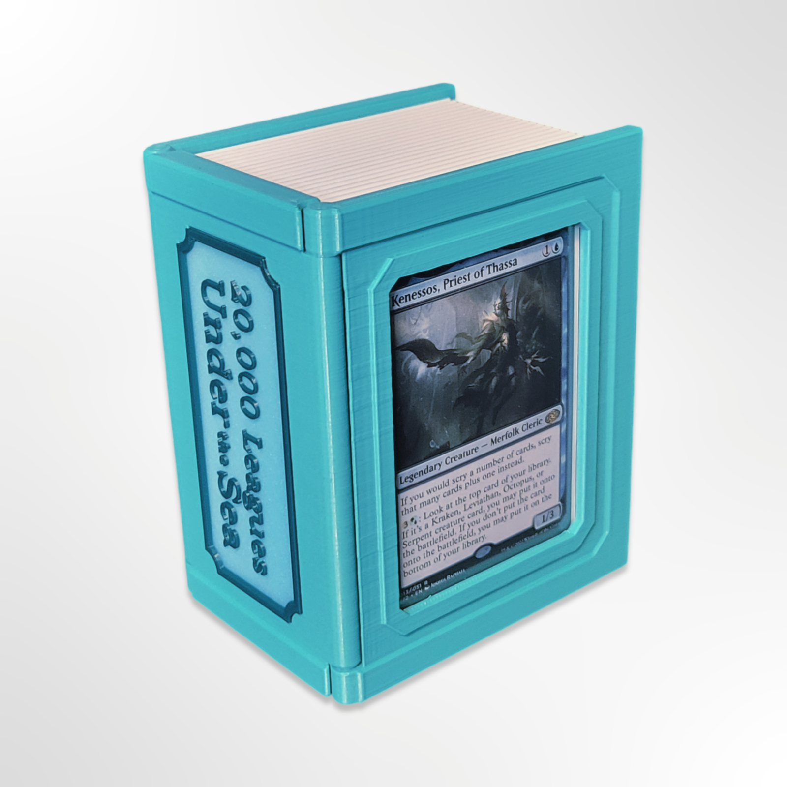 Bookshelf Deck Box - Showcase Commander/EDH - Customizeable Title and ...