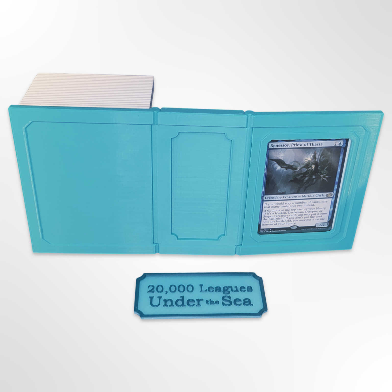 Bookshelf Deck Box - Showcase Commander/EDH - Customizeable Title and ...