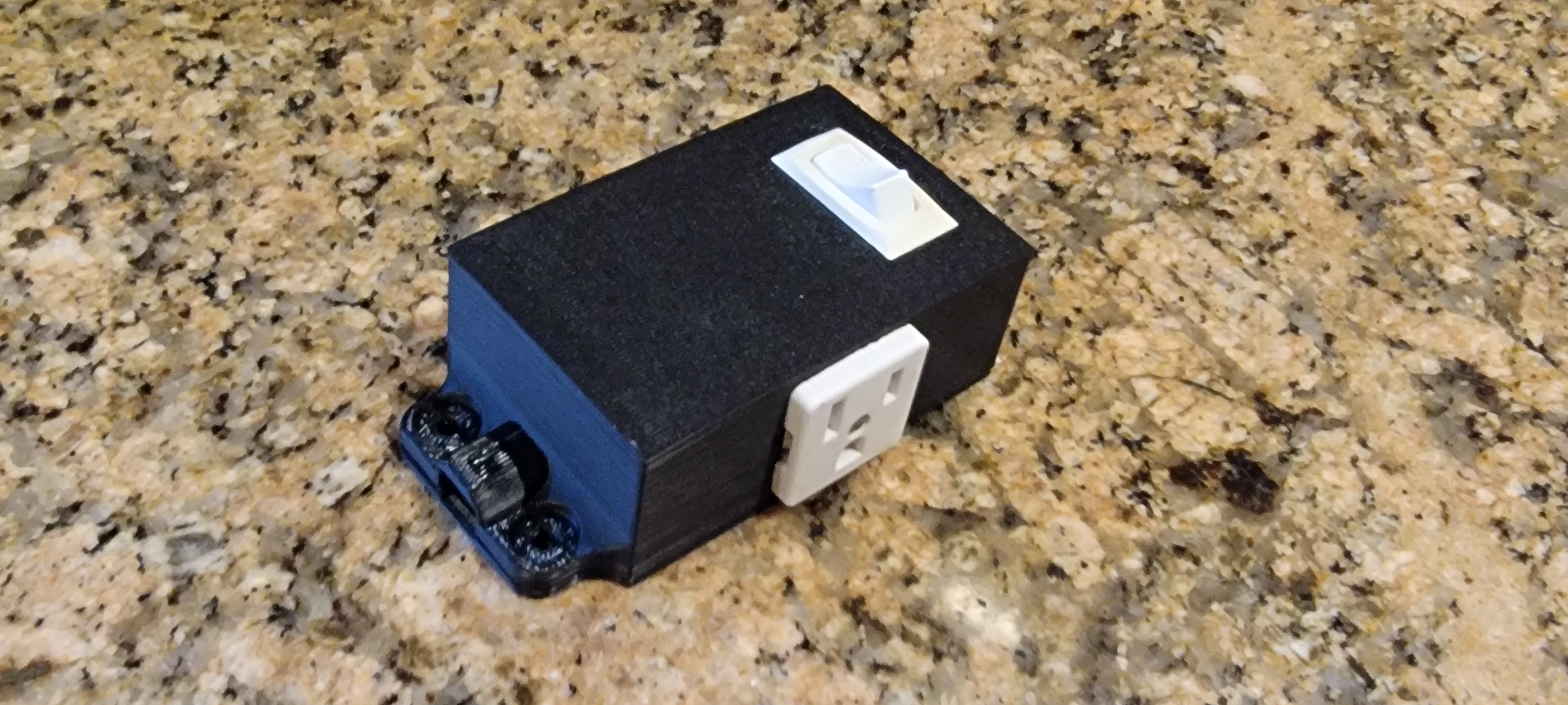 Small Junction Box using under-cabinet fluorescent light components for ...