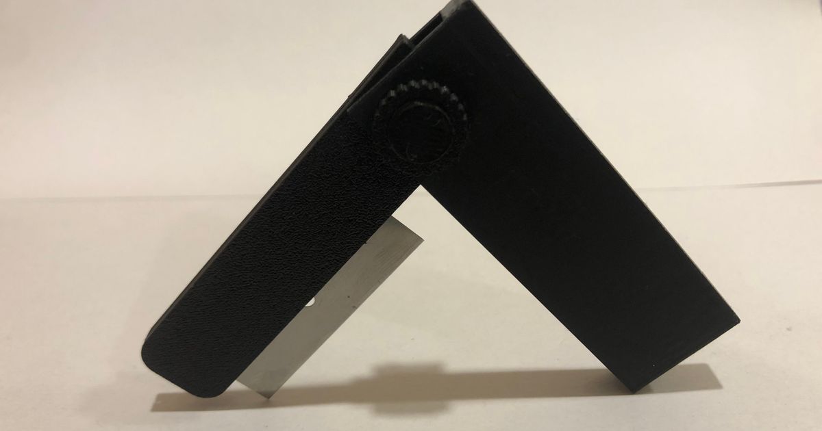 Folding Swappable Straight Edge Razor (single edge razor blade) von ...