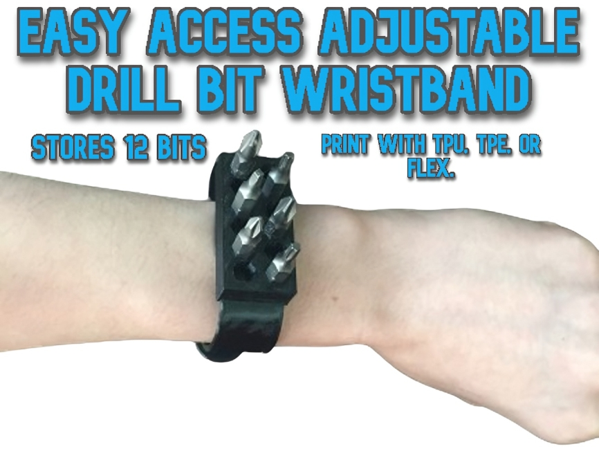 Easy Access Adjustable Drill Bit Wristband by 1bzdds | Download free ...