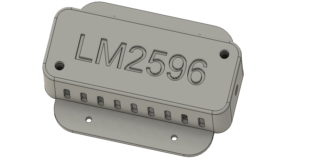 LM2596 Enclosure With Mounting Tabs by Jonathan Adams | Download free ...