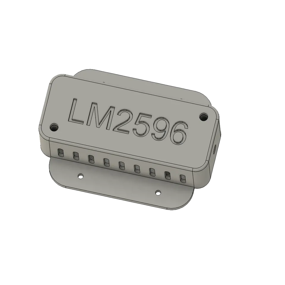 LM2596 Enclosure With Mounting Tabs by Jonathan Adams | Download free ...