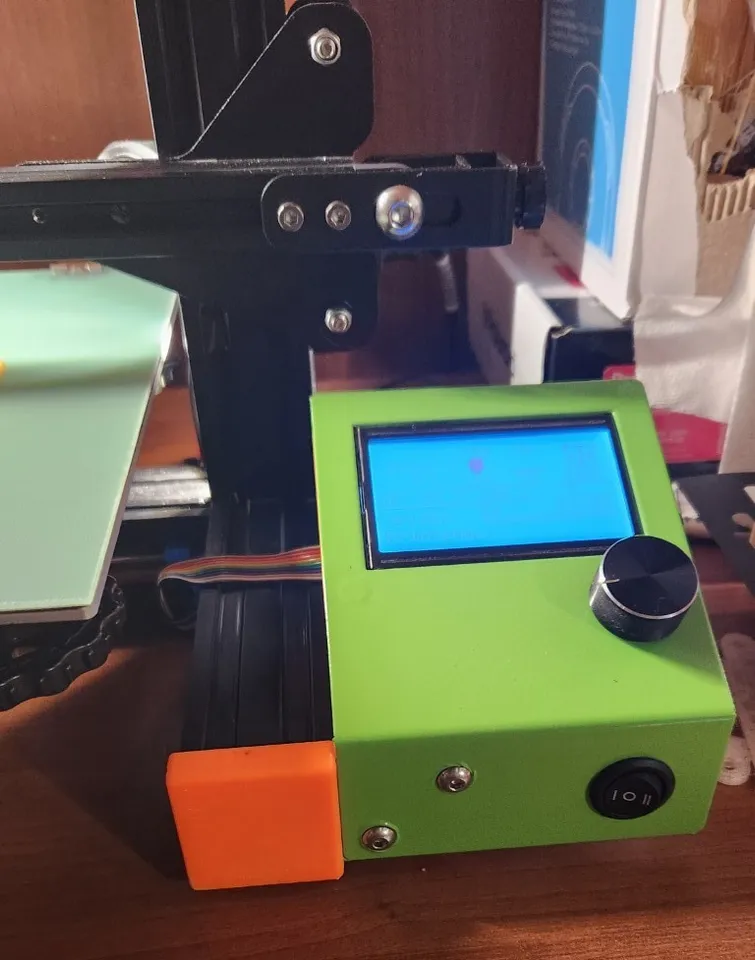 Ender 3 Offset Screen Bracket w/ Cover by TheOrneryMaker | Download ...