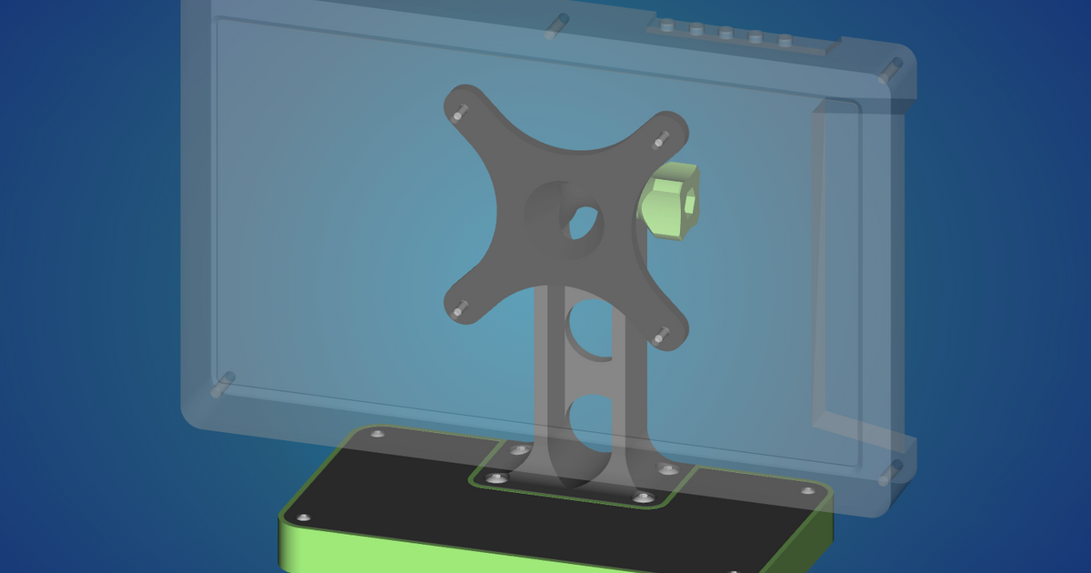 Weighted Mini Monitor Stand by Geoff | Download free STL model ...