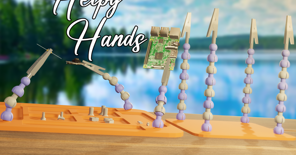 Helpy Hands - Soldering stand by Wan | Download free STL model ...