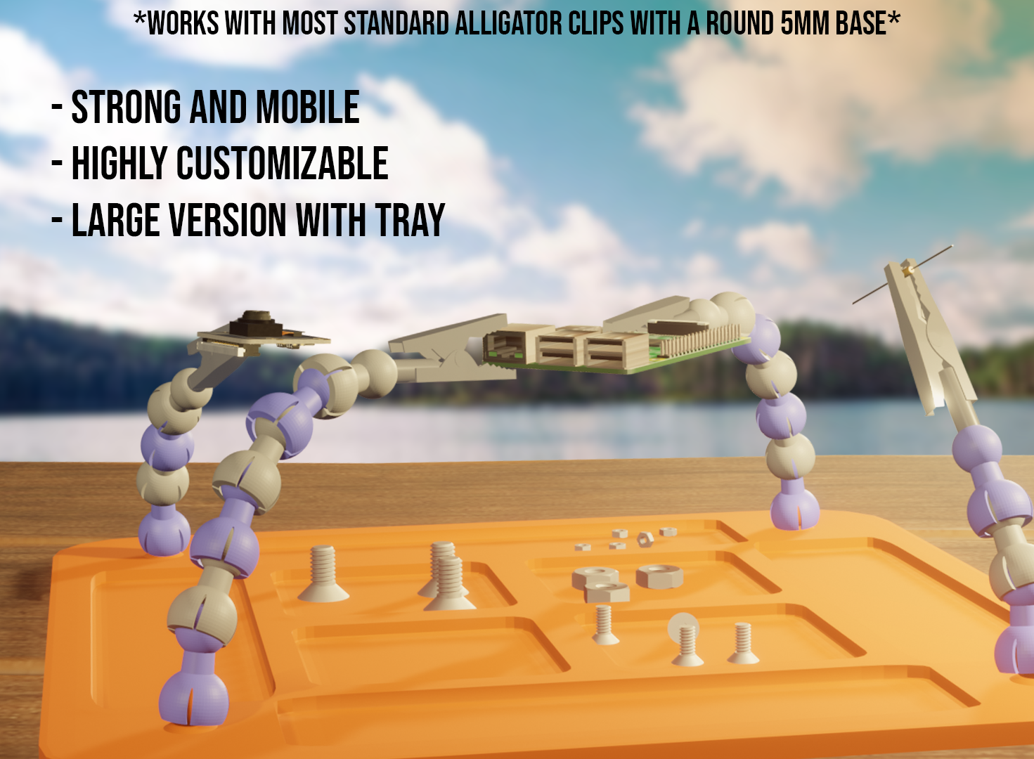 Helpy Hands - Soldering stand by Wan | Download free STL model ...