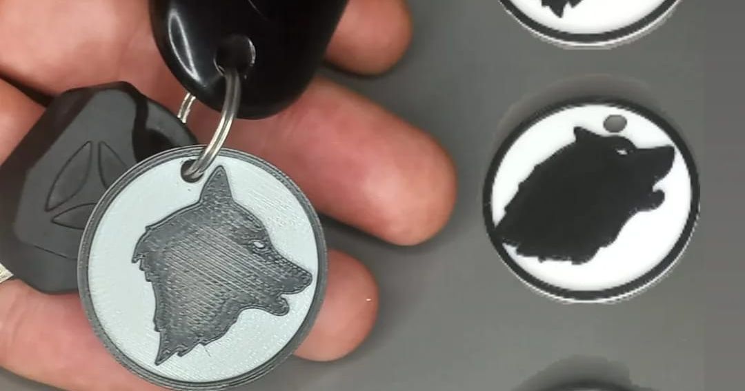 wolf key chain by craft studio | Download free STL model | Printables.com