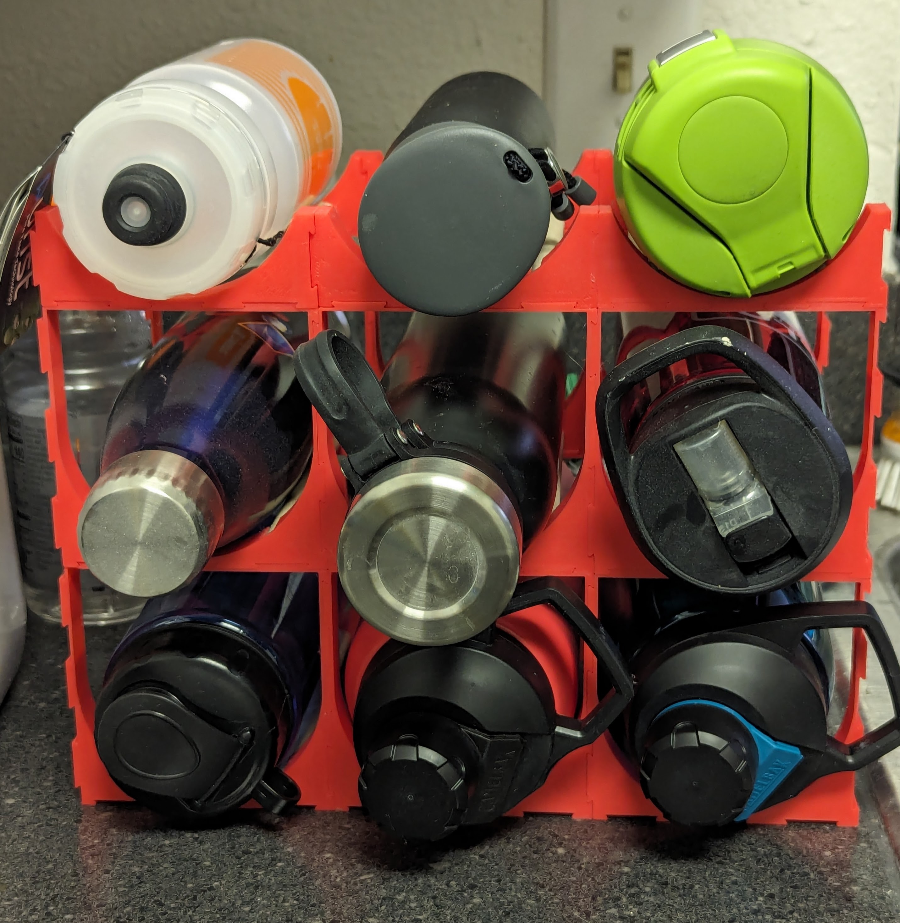 Modular Water Bottle / Thermos rack by Cog Nomen | Download free STL ...