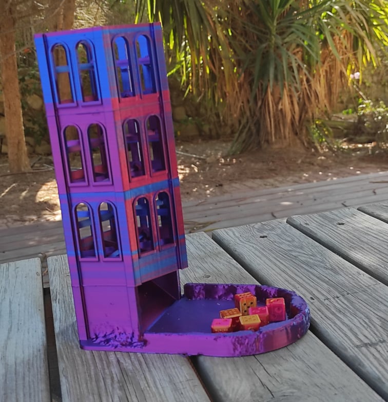 dice rolling tower by ofer k | Download free STL model | Printables.com