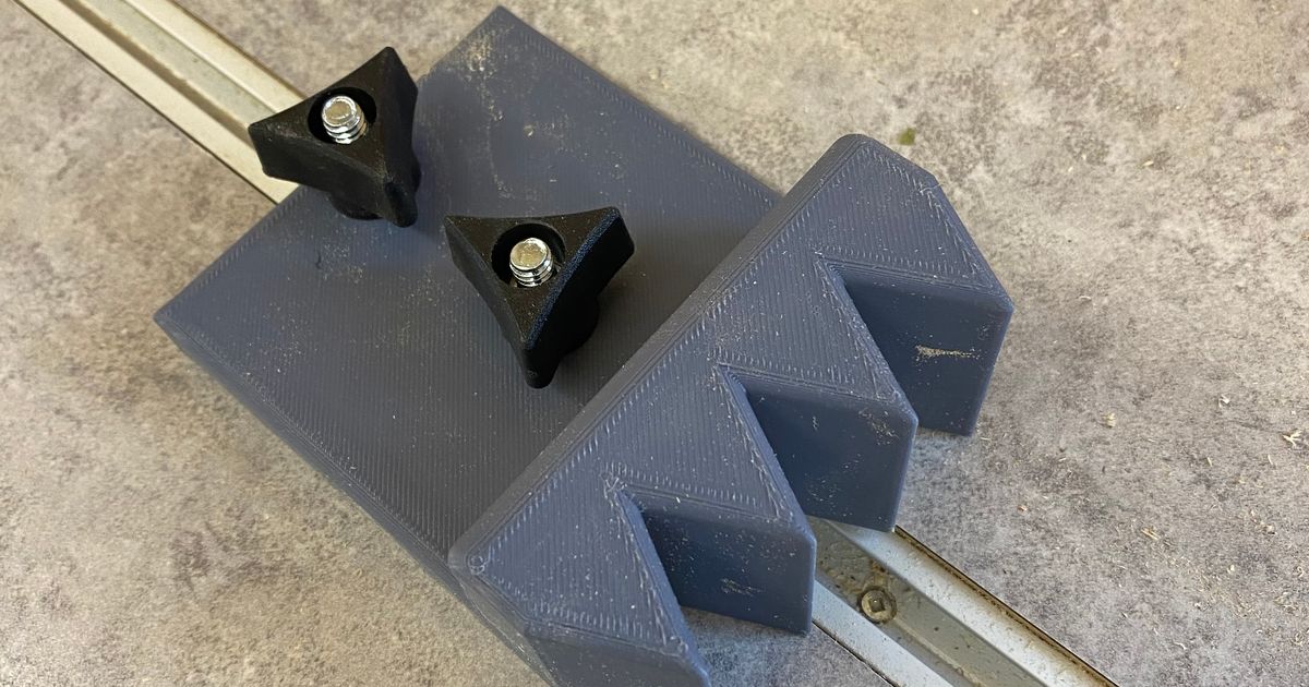 T-track end stop by Motoriley | Download free STL model | Printables.com