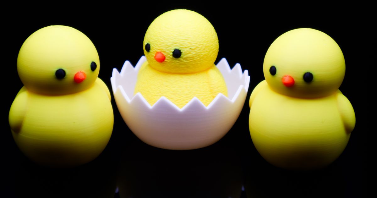 Chick-In-Egg by Eluded Studios | Download free STL model | Printables.com