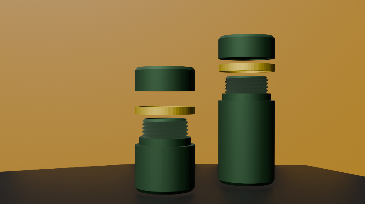 Tight Fit Screw Bottle Containers by Drop Hunter StickTea | Download ...