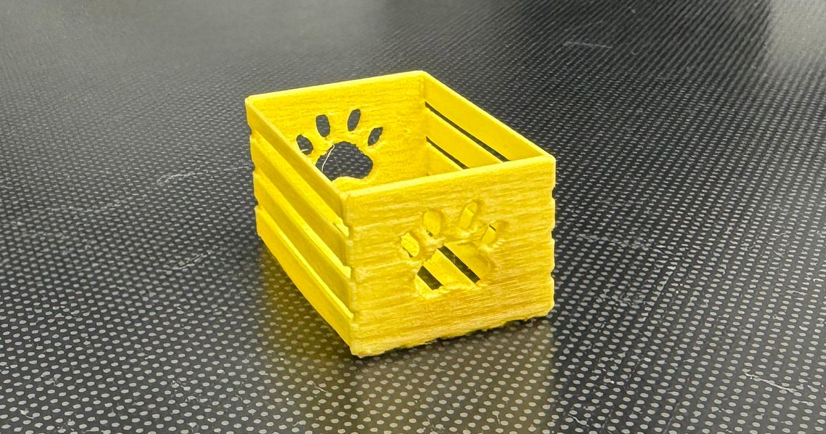 Mini Paw Crate by Grossmiller | Download free STL model | Printables.com