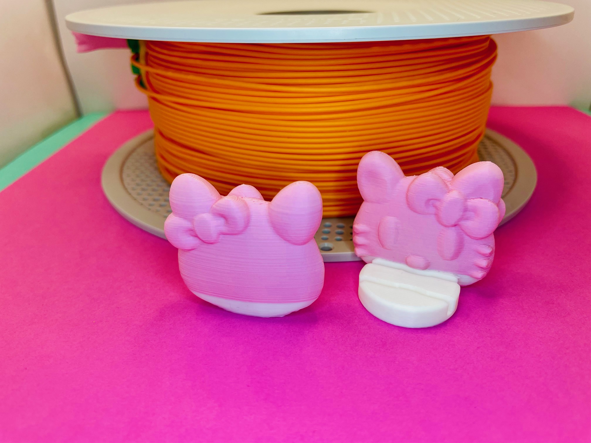 Your Friendly Filament Clip: Kitty by FunFam3D | Download free STL ...