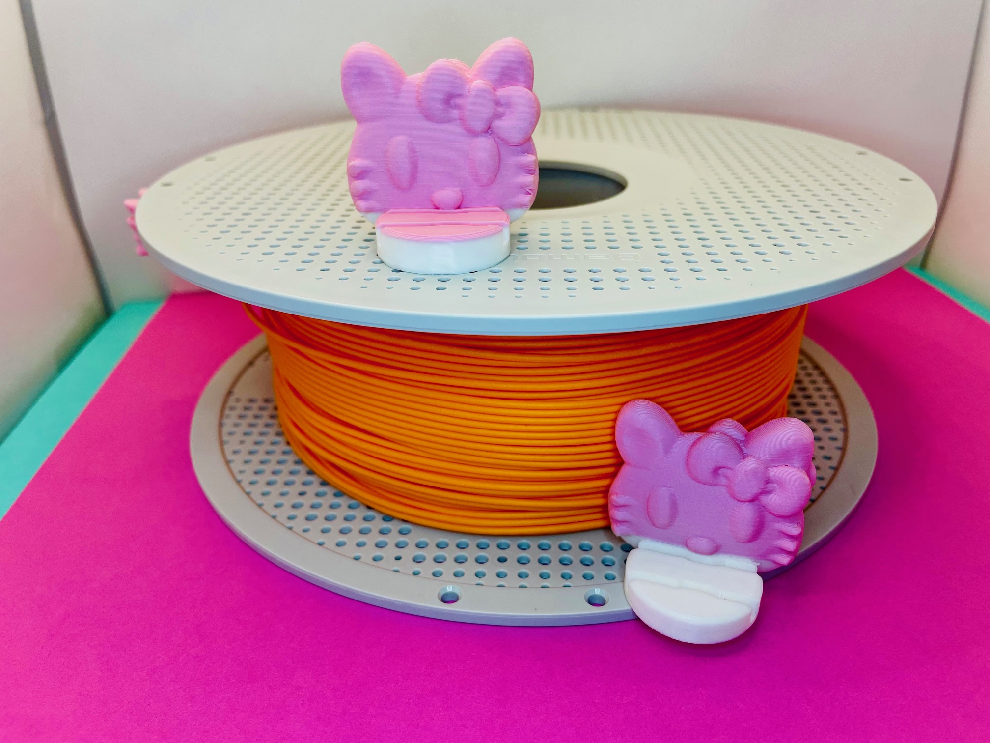 Your Friendly Filament Clip: Kitty by FunFam3D | Download free STL ...