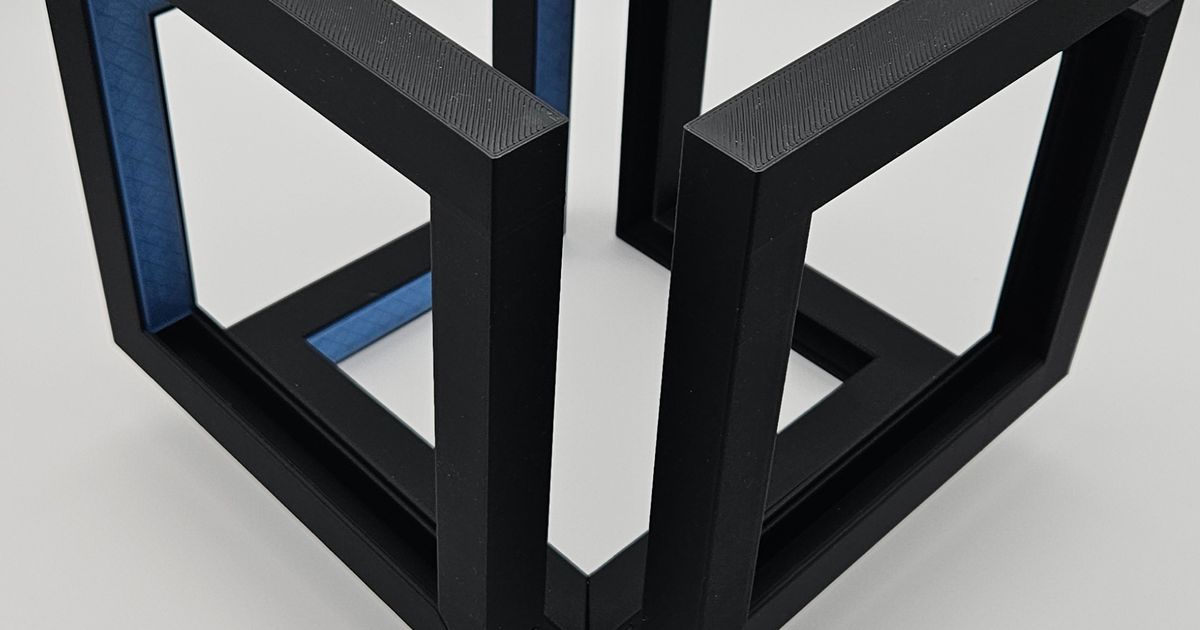 Infinity Light Cube with screw holes by DNA13 | Download free STL model ...