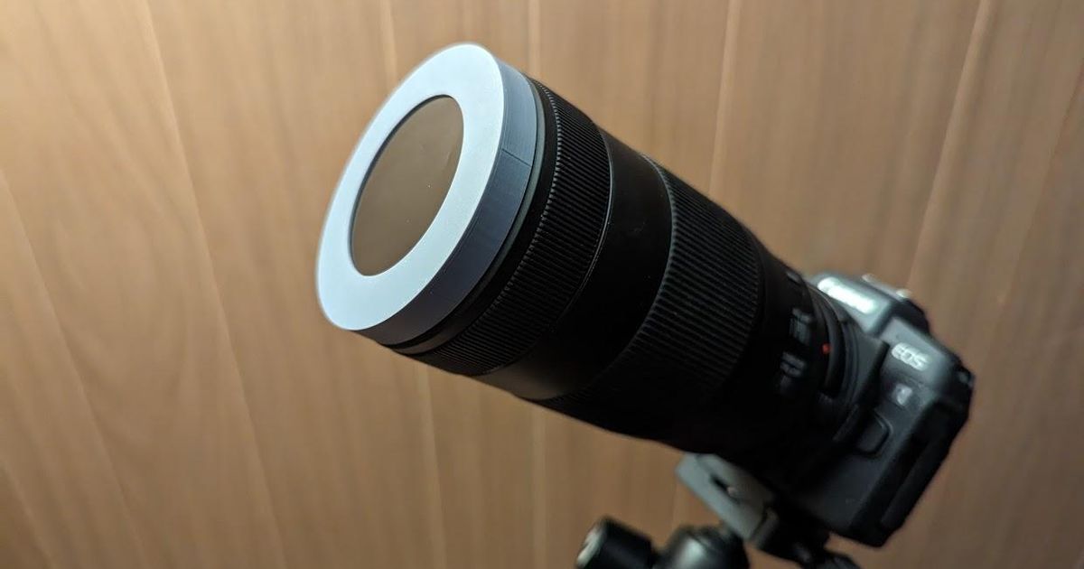 Camera Lens Filter Holder - Customizable SCAD por pilot51 | Descargar ...