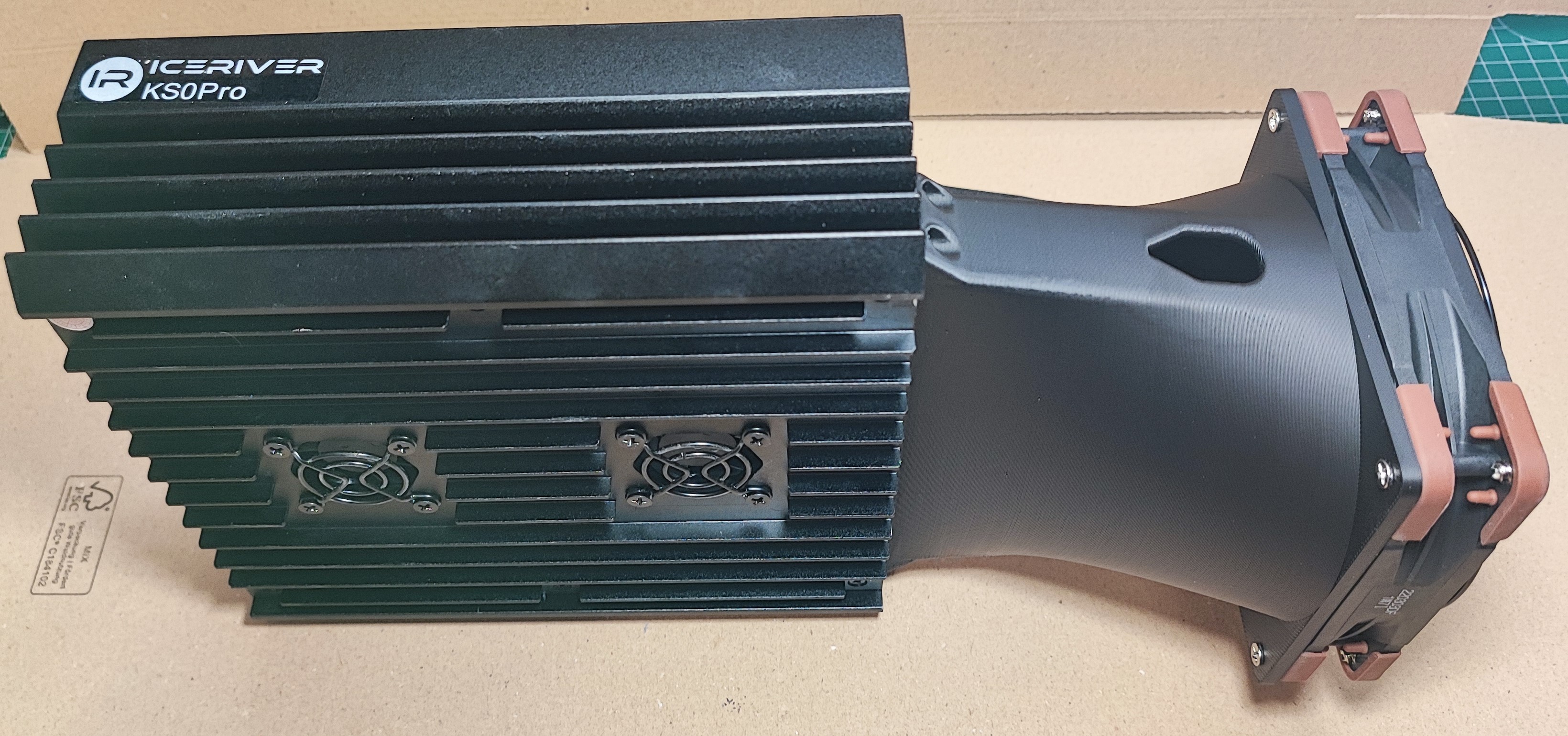 Air duct for 120mm fan on Iceriver KS0, KS0 Pro and KS0 Ultra by w3rN42 ...