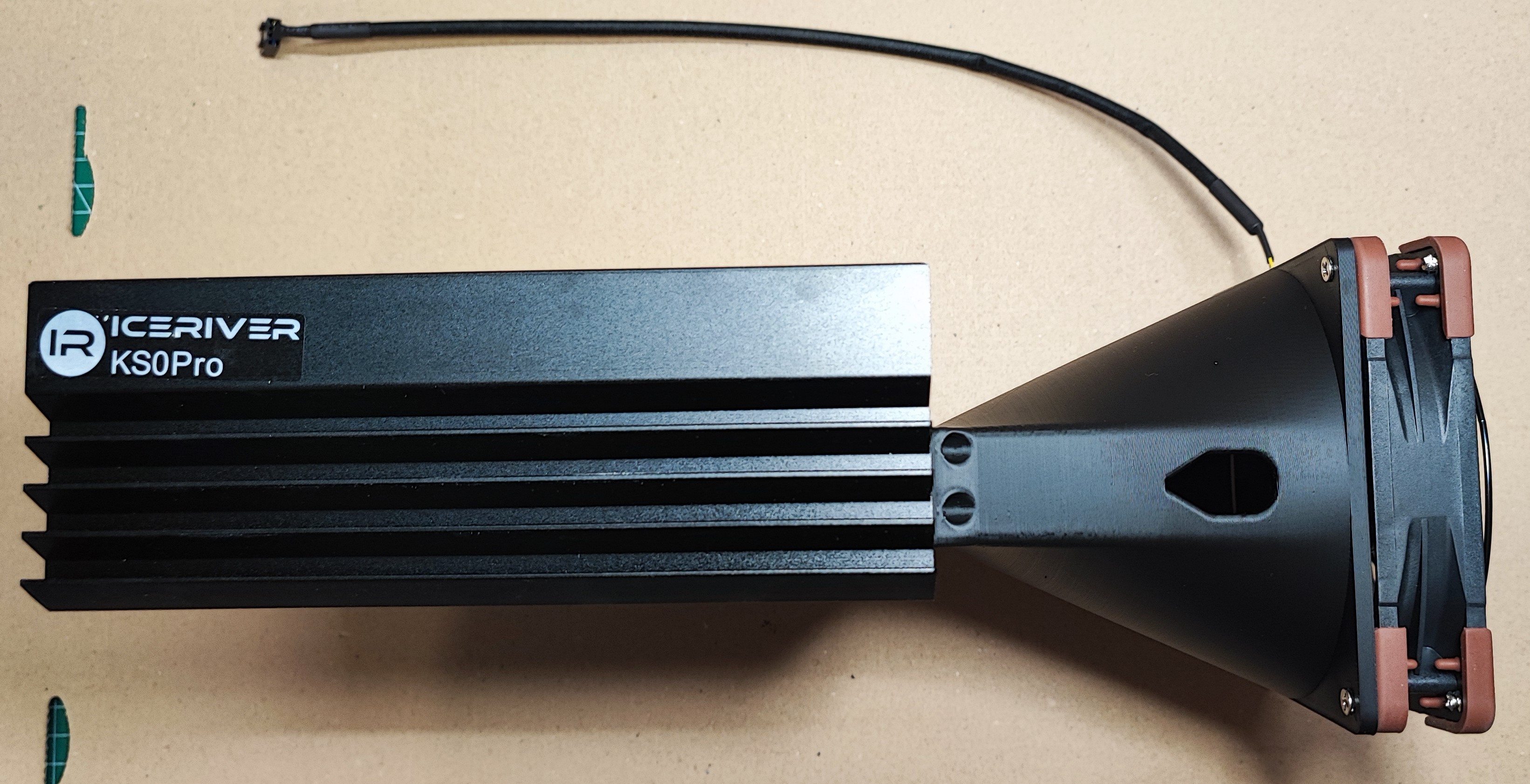 Air duct for 120mm fan on Iceriver KS0, KS0 Pro, KS0 Ultra, AL0 and RX0 ...
