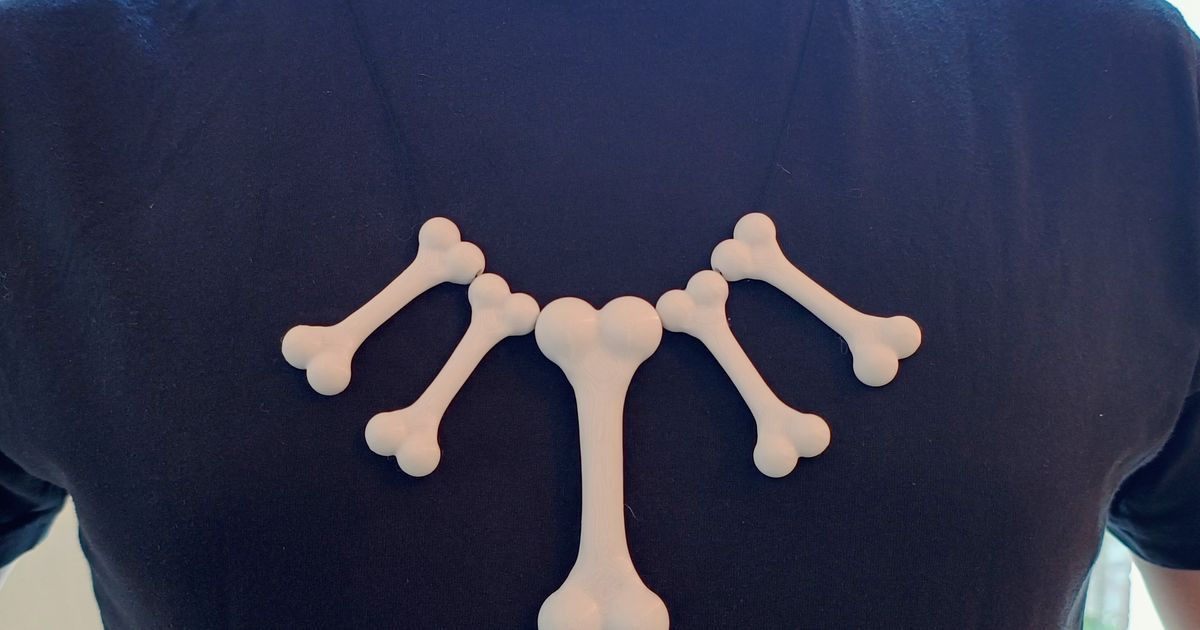 Bone Necklace by NagyBig | Download free STL model | Printables.com