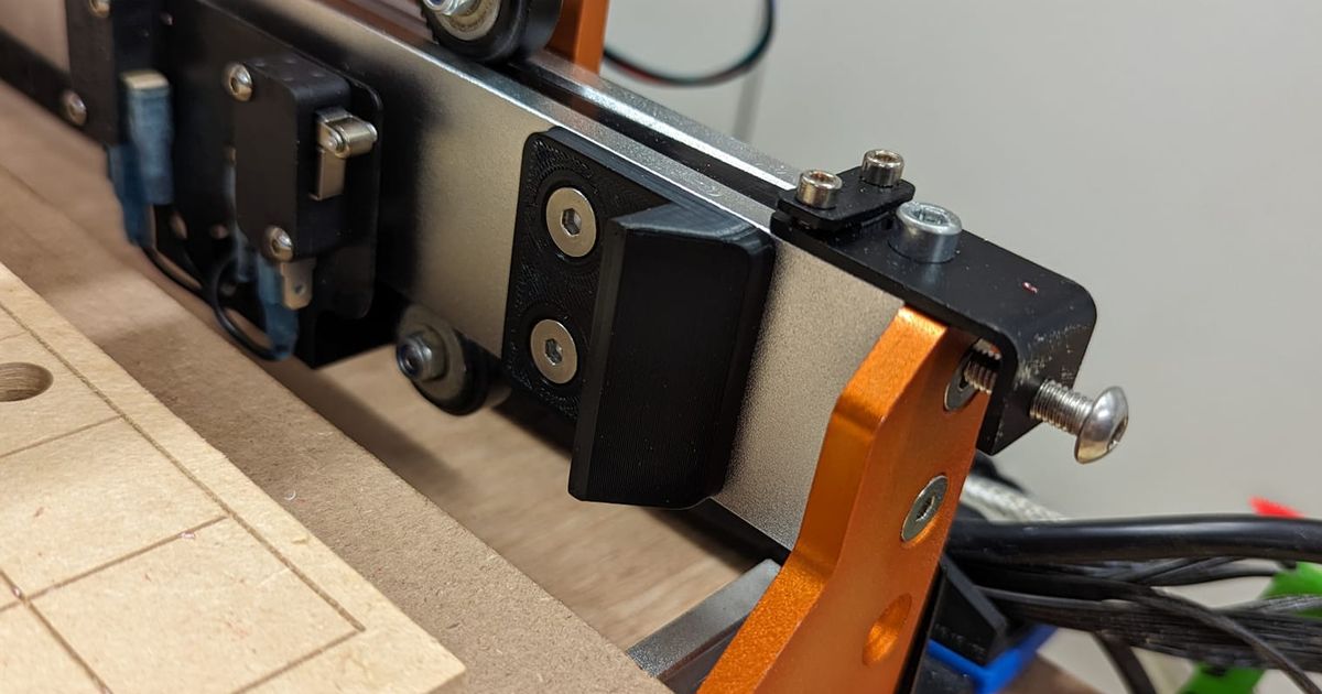 Foxalien Masuter Pro 450mm Y axis Limit switch mod by Steve Oliver ...