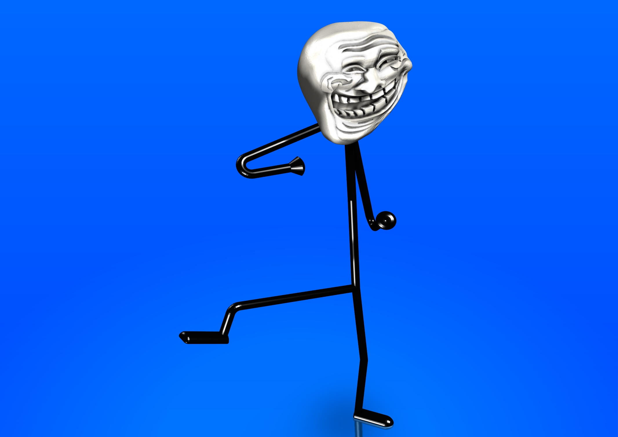 TROLLFACE MEME WITH BODY by 3dxav | Download free STL model ...