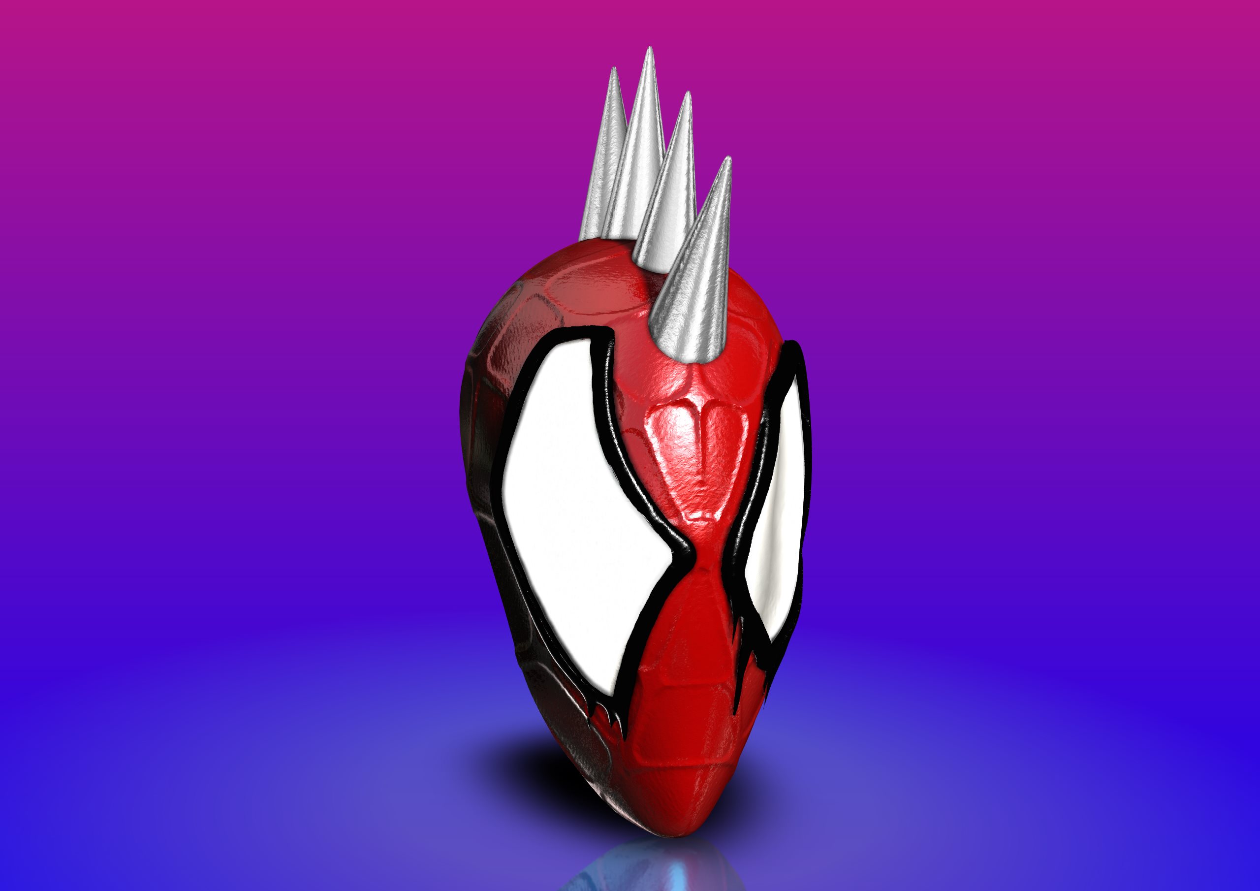 SPIDER PUNK MASK FACESHELL SPIDER-MAN: ACROSS THE SPIDER-VERSE by 3dxav ...
